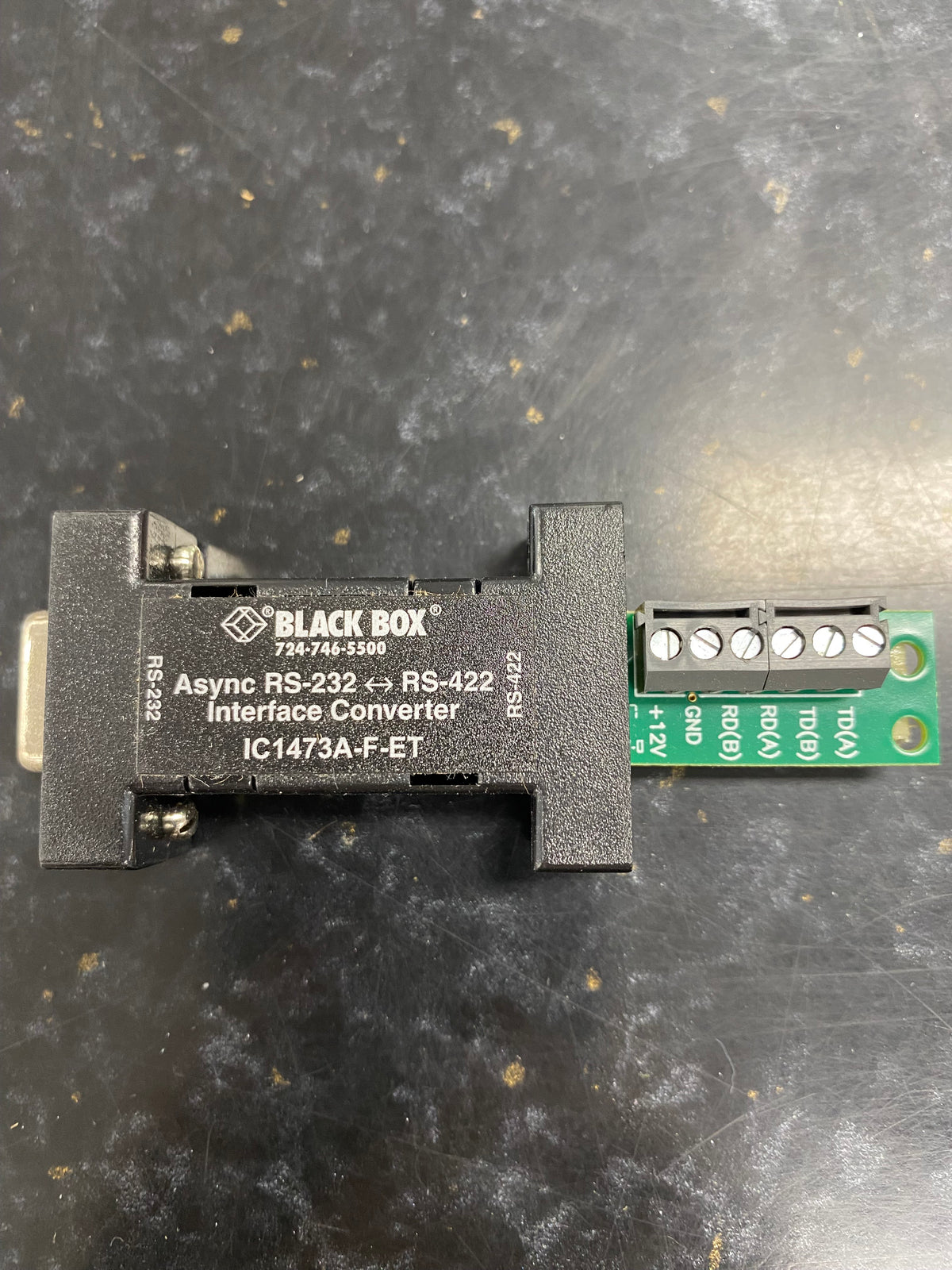 Black Box Async RS232 to RS422 Interface Converter - DB9 to Terminal B ...
