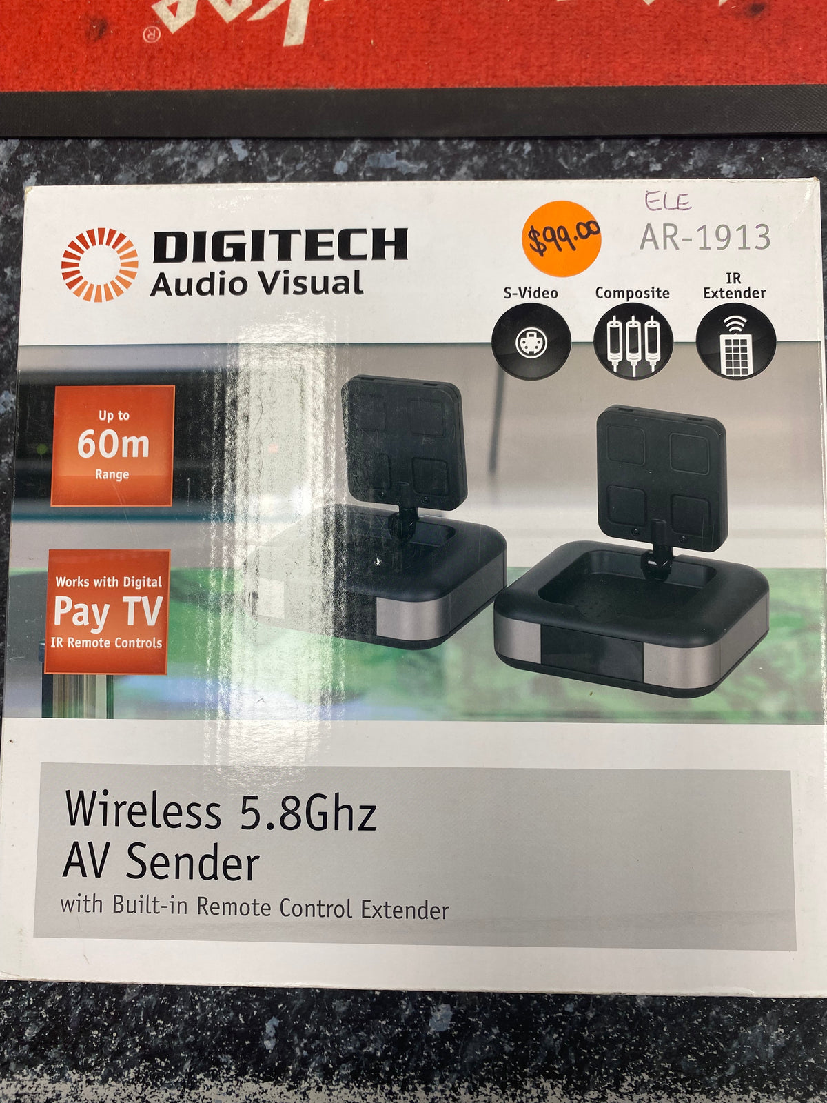 Digitech 5.8GHz Wireless AV Sender/Receiver with Wideband IR Extender ...